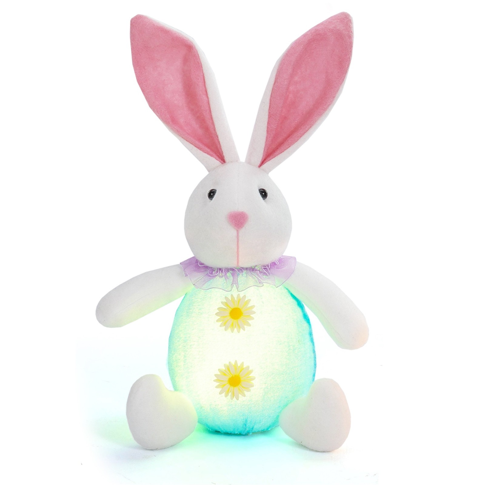 LSLJS Luminous Easter Rabbit Plush Doll, Easter Decorations 7 inch ...