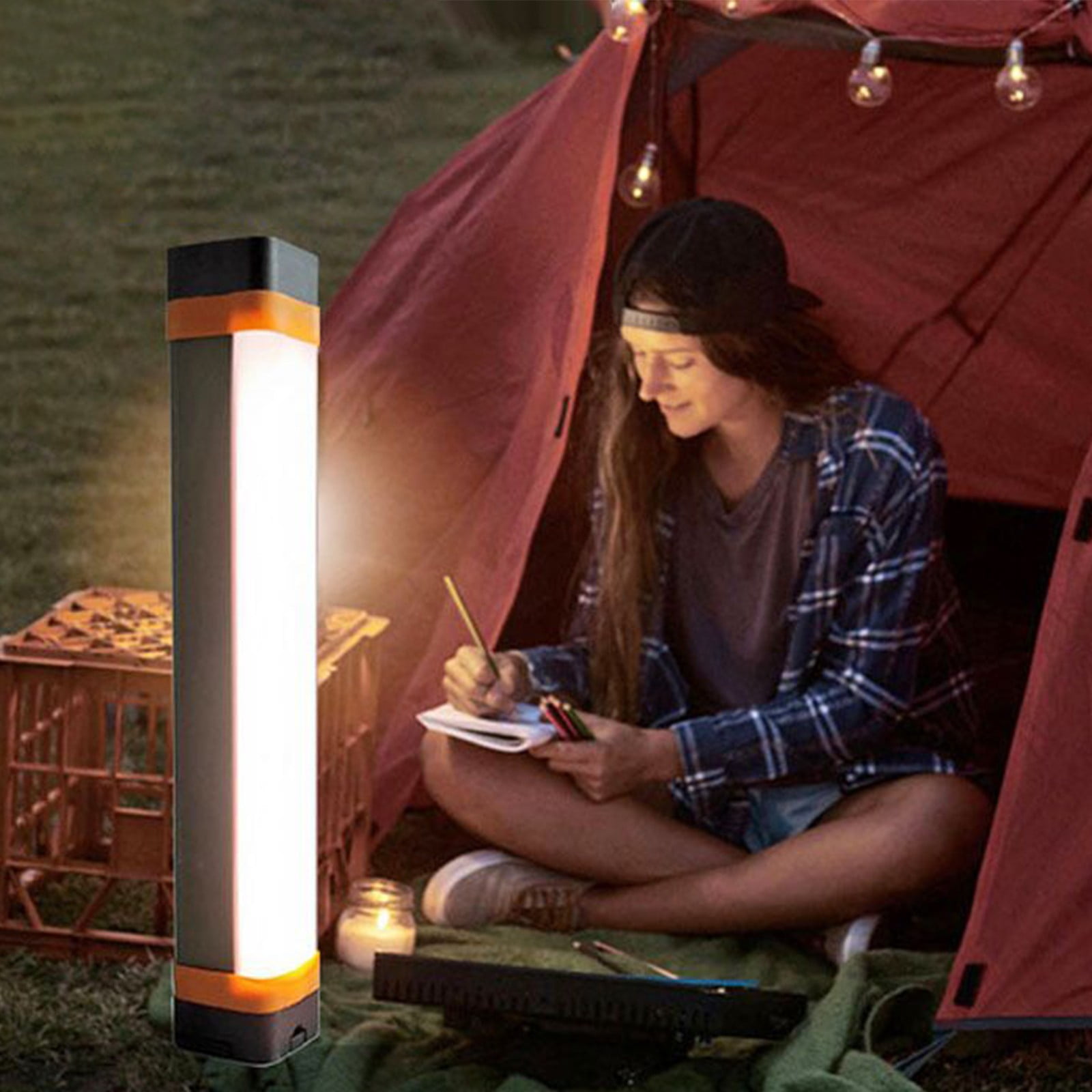 LSLJS Magnetic Camping Lights for Outdoor, Rechargeable LED Tent Lights ...