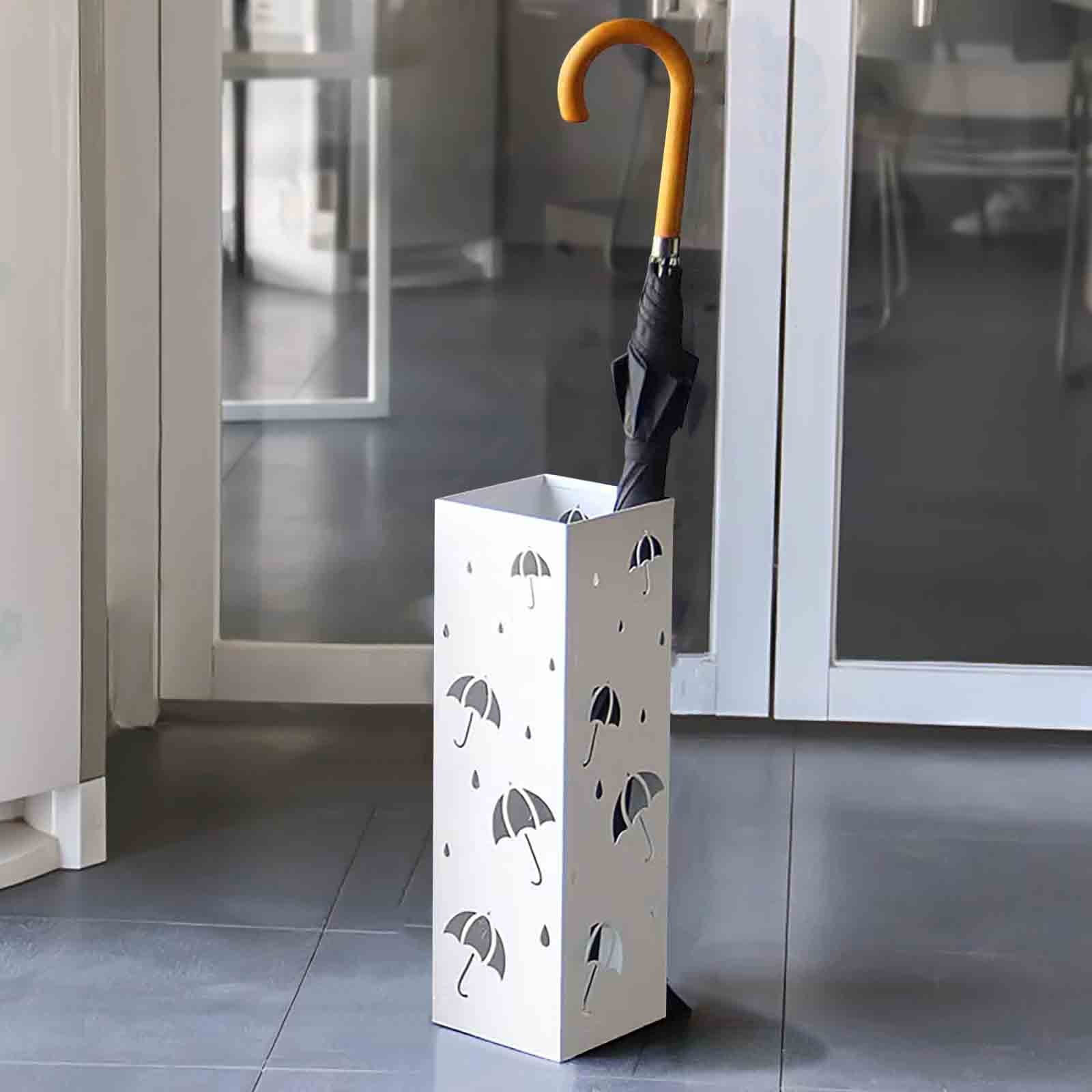 LSLJS Metal Umbrella Holder, Umbrella Stand for Entryway, Hollow Letter ...