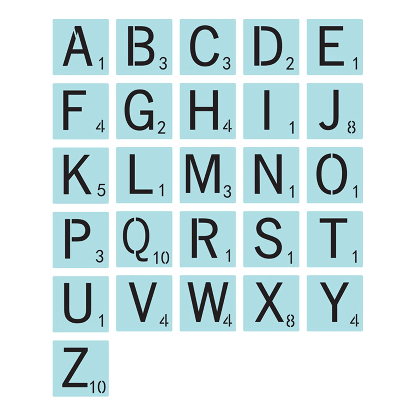 LSLJS Office Supplies Desk Organization 24 PIECE DIY English Alphabet ...