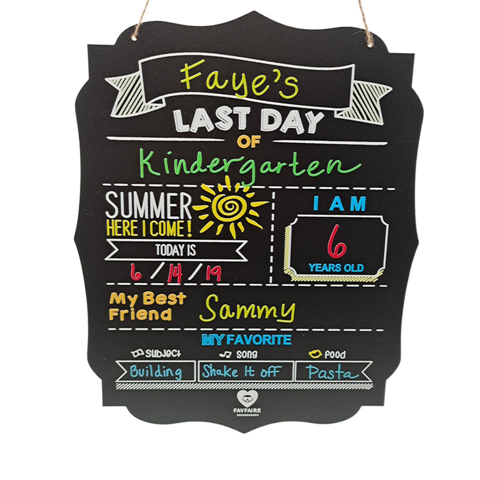 LSLJS Office Supplies Desk Organization Wooden Hanging Mini Blackboard ...