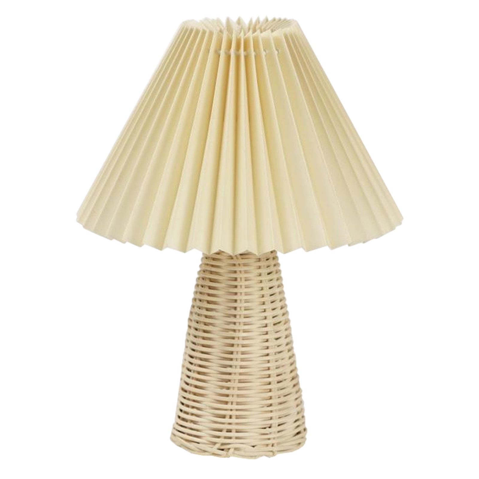LSLJS Pleated Table Lamp, Modern Bedside Nightstand Lamp with Umbellate ...