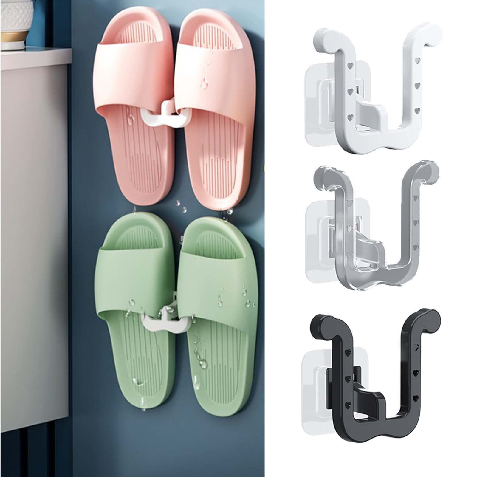 LSLJS Shoes Slipper Holder, Organizers and Storage Wall Mounted ...