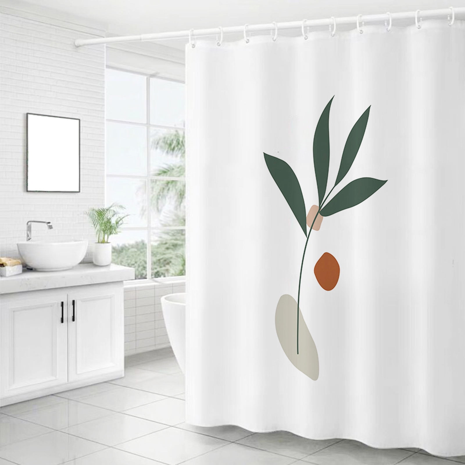 LSLJS Shower Curtain Set for Bathroom - 71"x71" Boho Style Abstract ...