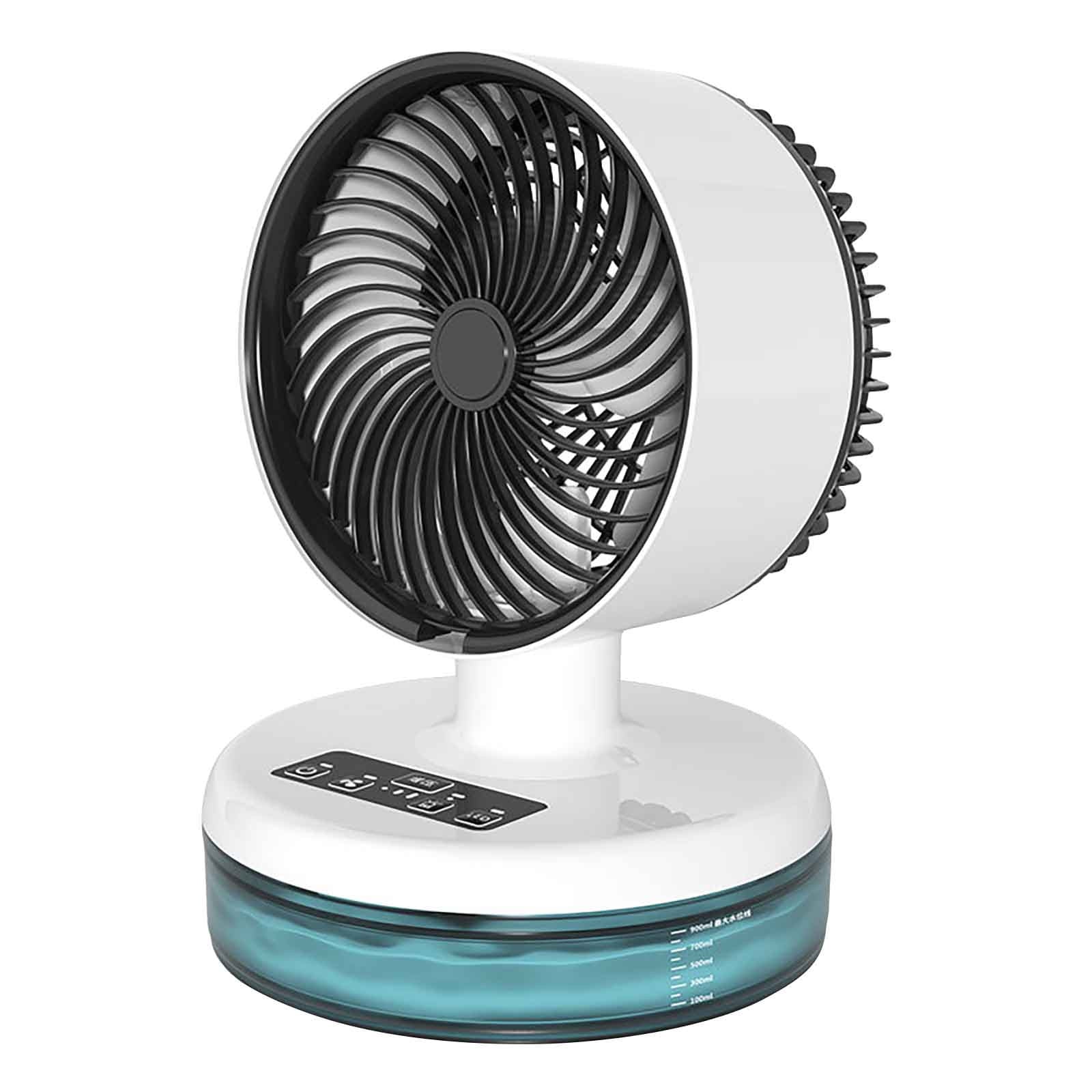 LSLJS Small Personal Desk Fan with Double Mist Spray, Portable Desktop ...