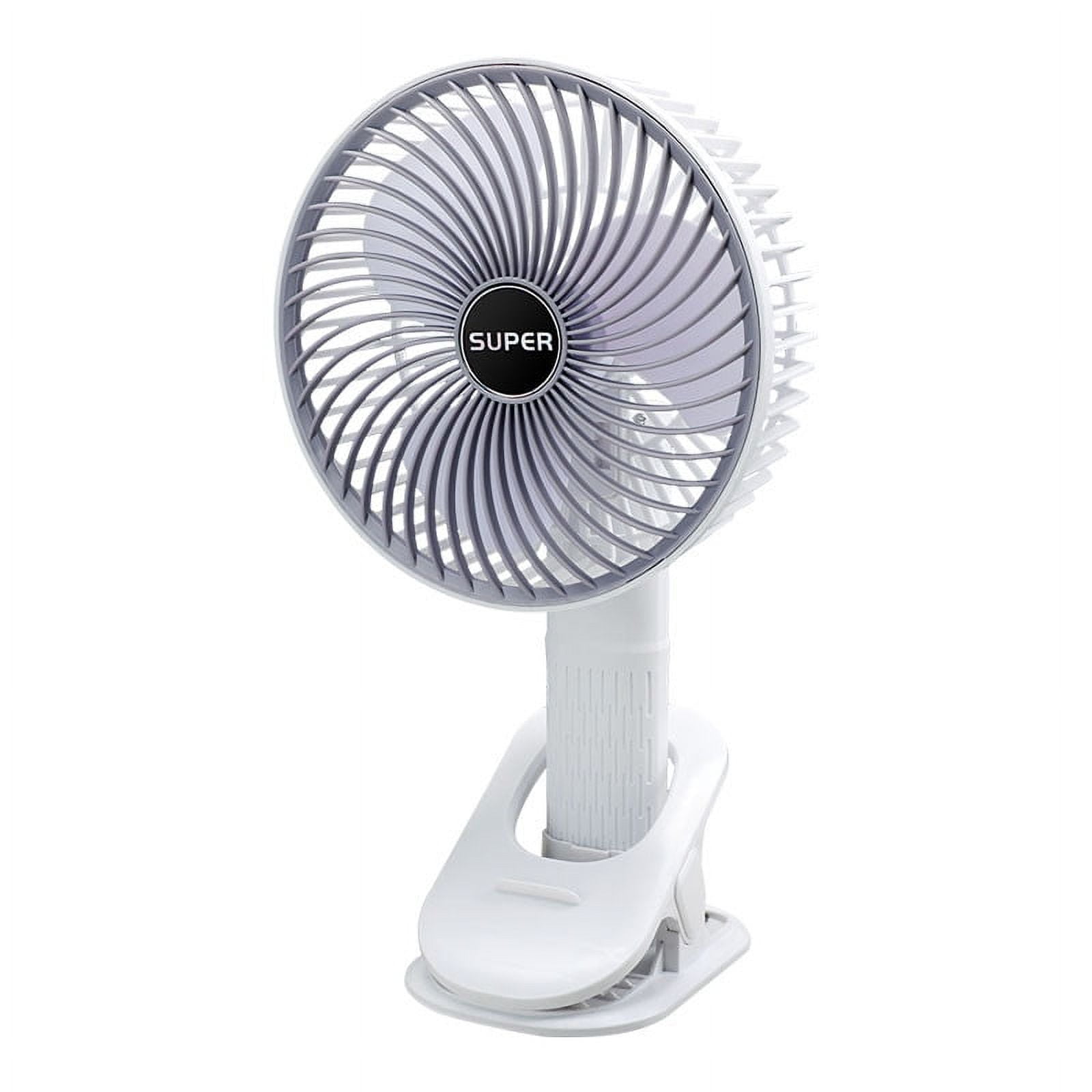 LSLJS Small Personal Desk Fan, Portable Handheld Fan with Clip Base 180 ...
