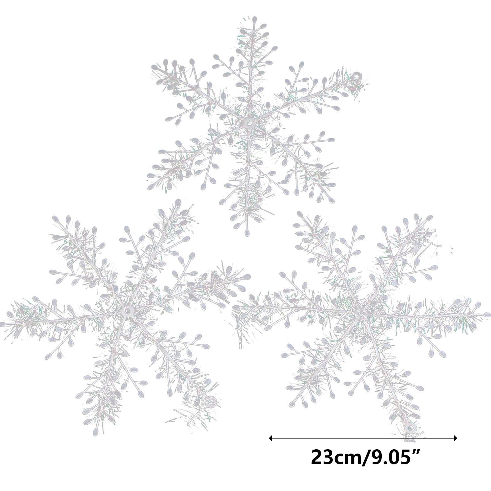 LSLJS Snowflakes-Christmas Tree Decorations, Snowflake Ornaments for ...
