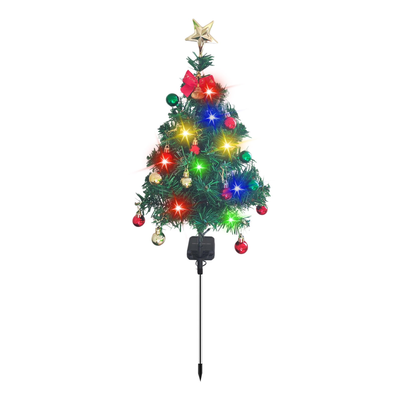 LSLJS Solar Christmas Tree Lamp, Christmas Decorations, 32.3 inch ...