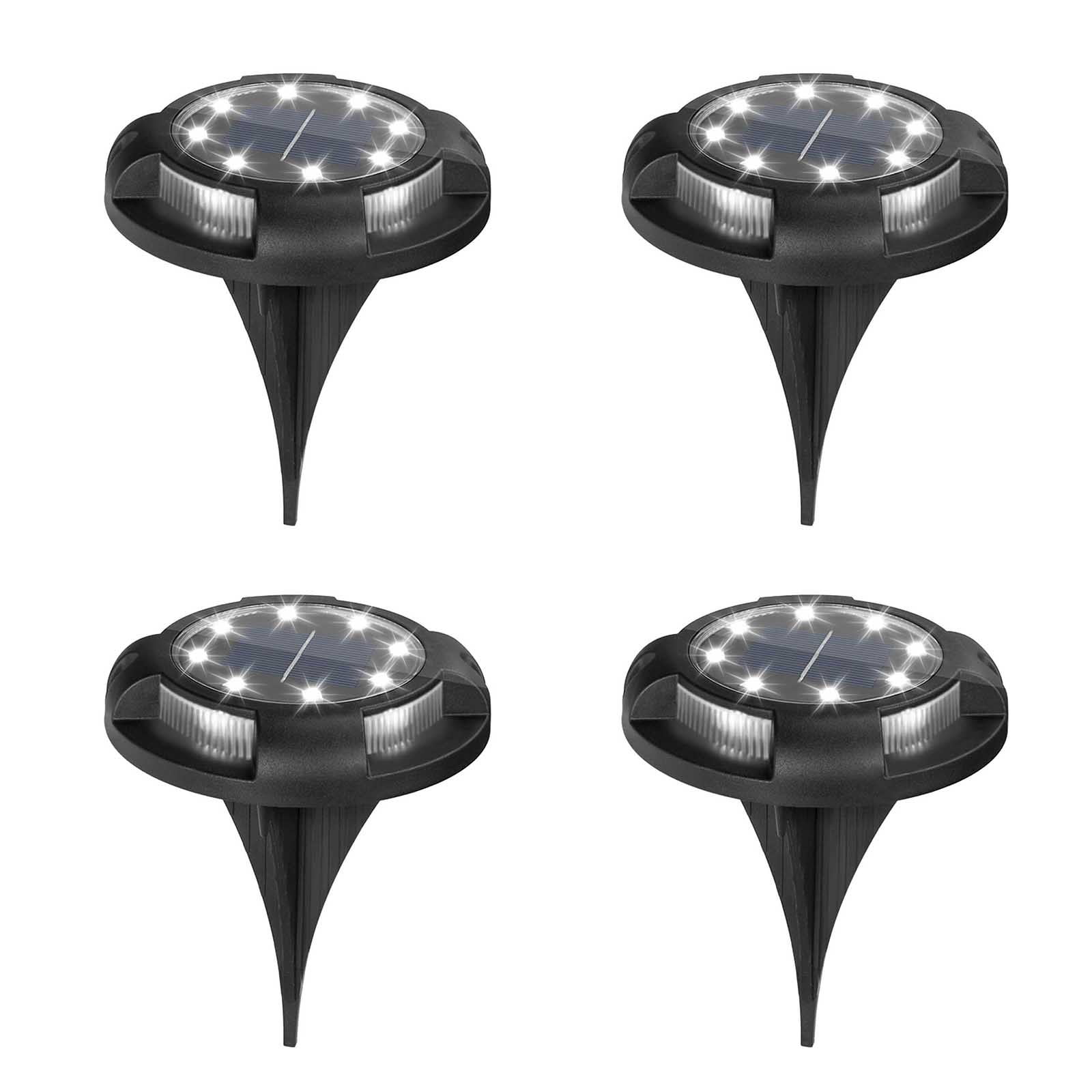 LSLJS Solar Lights For Outside,LED Outdoor Light Waterproof 4pcs LED ...