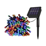 LSLJS Solar Lights For Outside,LED Outdoor Light Waterproof 164FT 500 ...