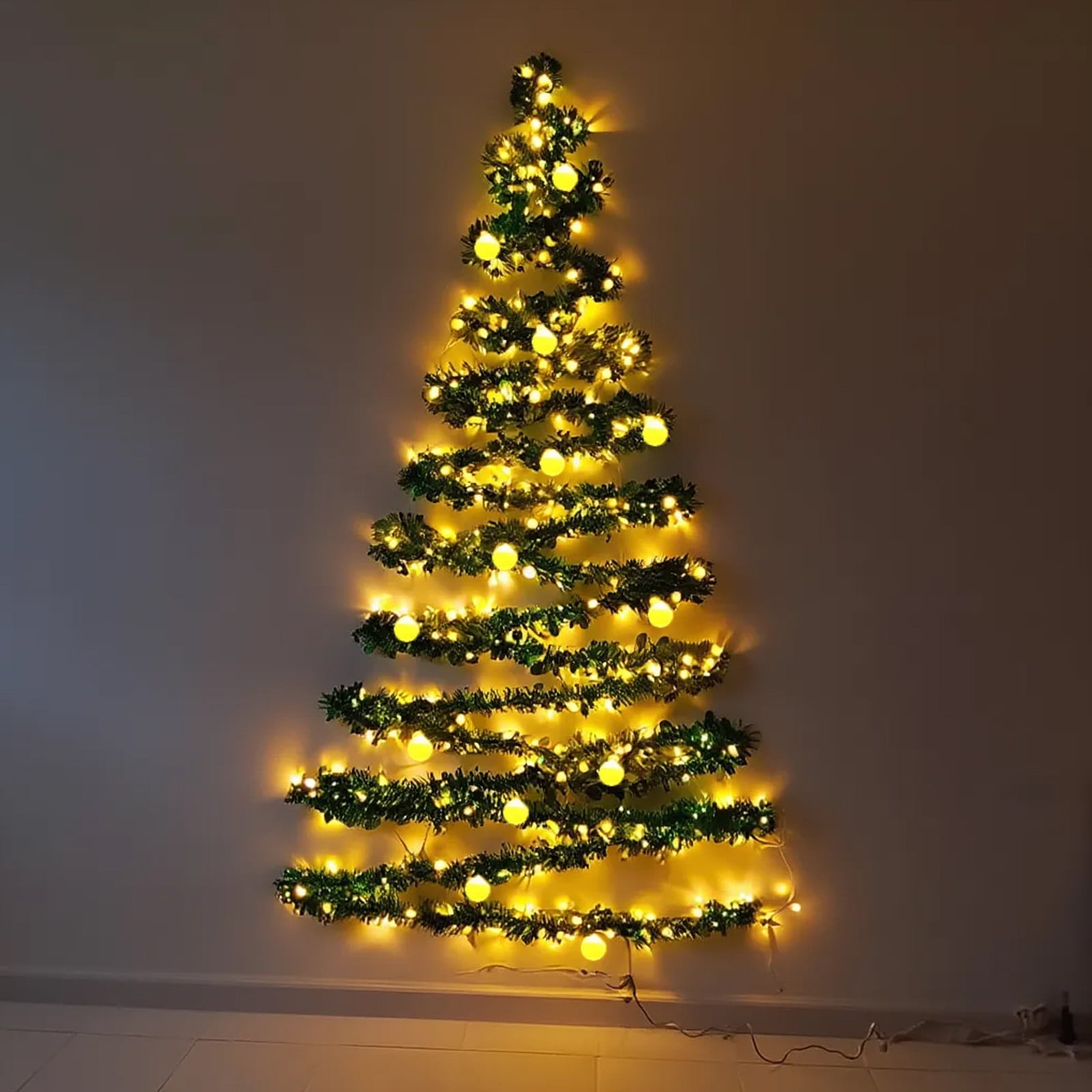 LSLJS Tinsel Garland 14.4Ft Glitter Metallic Twist Hanging Christmas ...