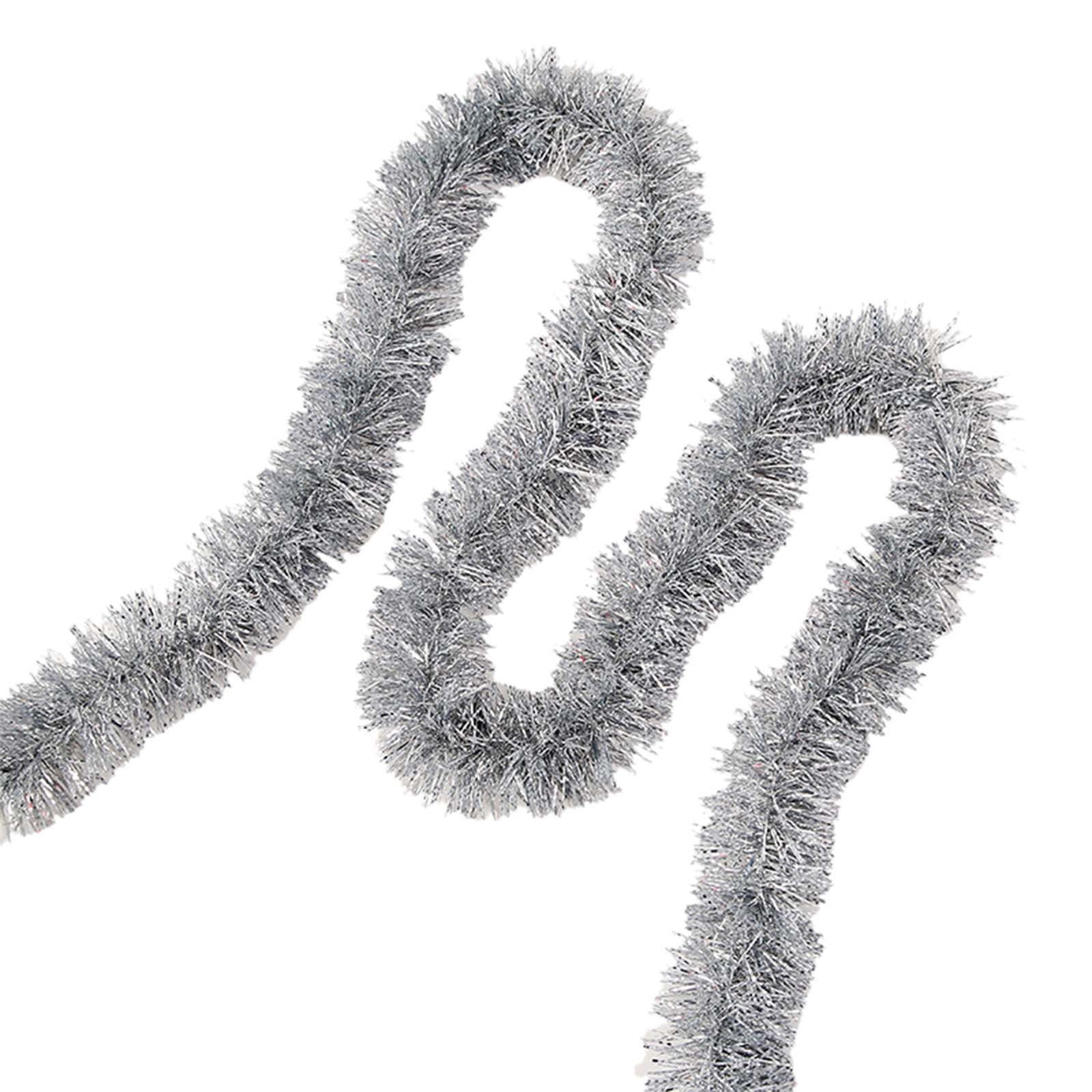 LSLJS Tinsel Garland 6.6Ft Glitter Metallic Twist Hanging Christmas ...