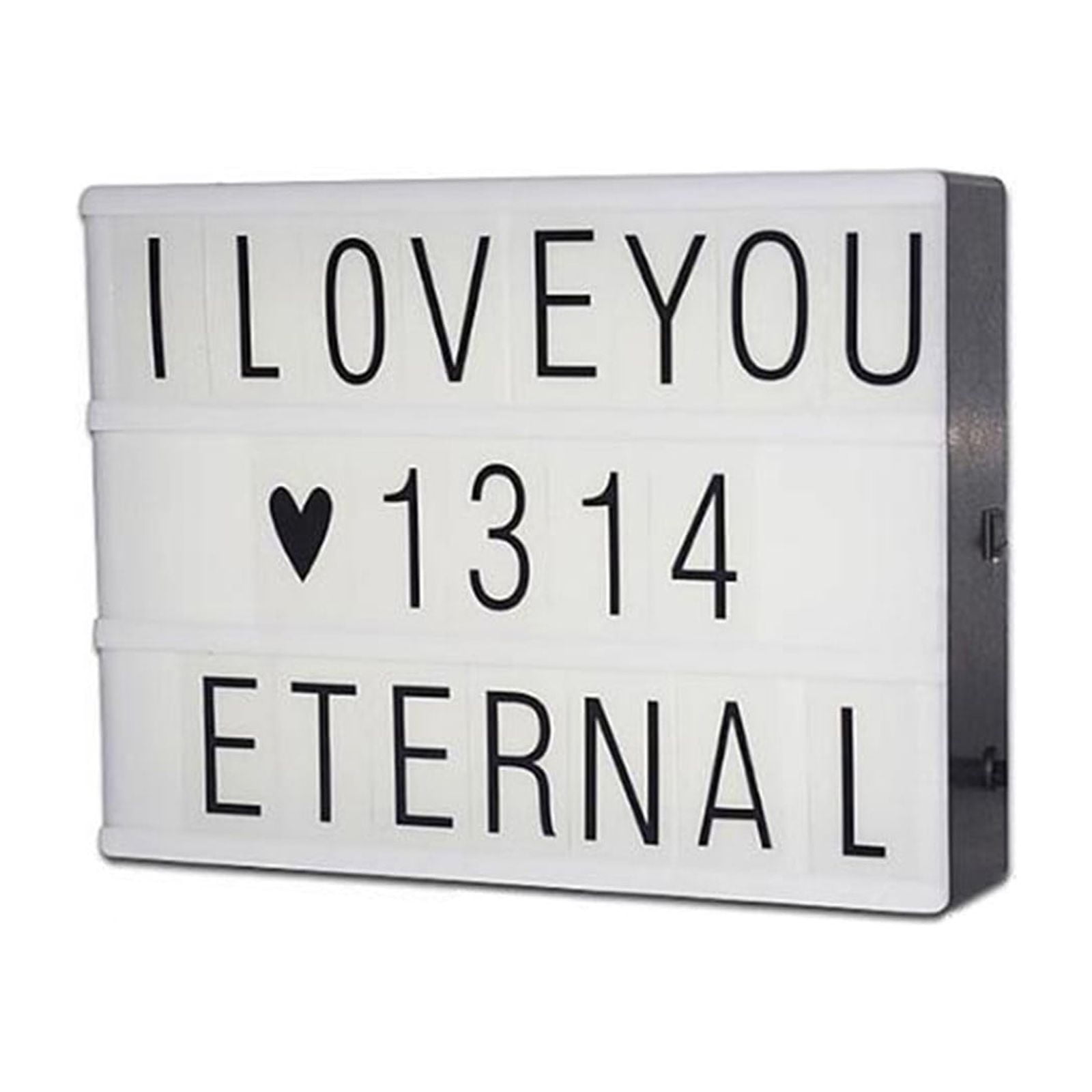 LSLJS White Board DIY Letters Light, A4 Character Alphabet Number ...