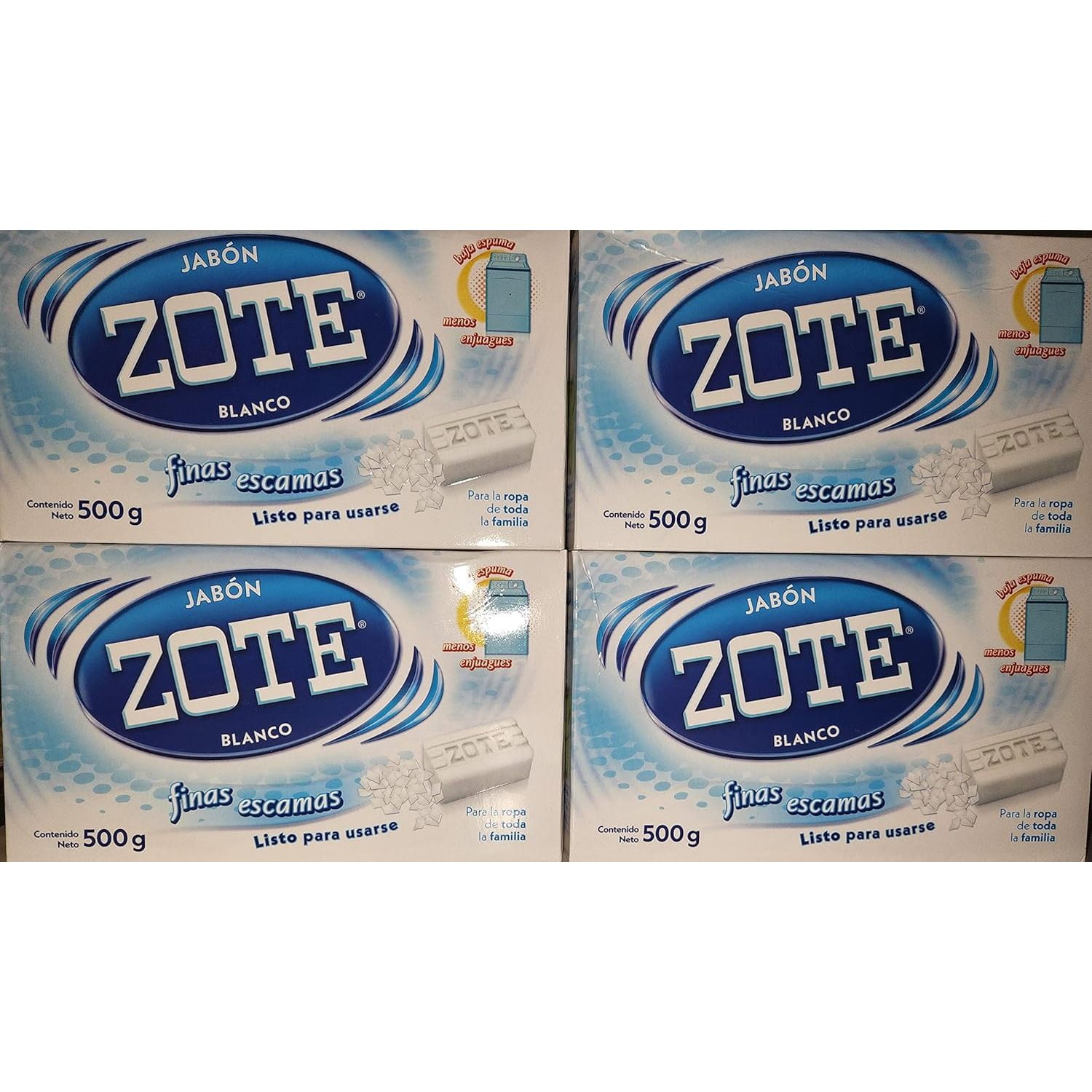 LSNF Jabon Zote Blanco Laundry Flakes (4), Pack of 3 - Walmart.com