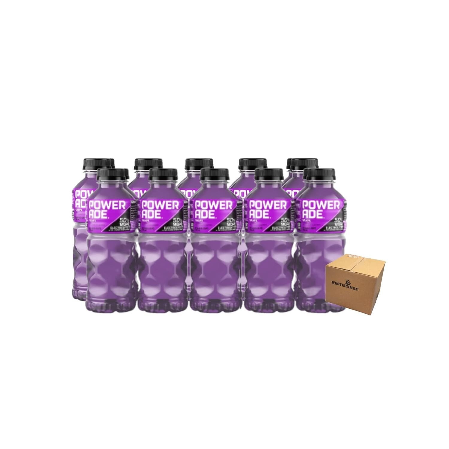 LSNF POWERADE Grape Bottles, 20 fl oz, 10 bottles, Total: 200.0 Fl Oz ...