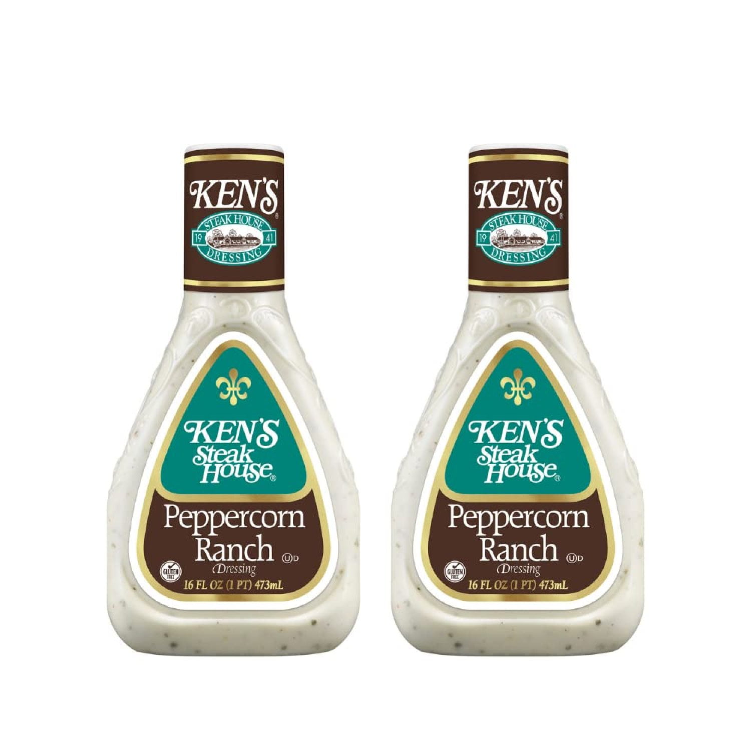 LSNF Peppercorn Ranch Dressing (Peppercorn Ranch, 16 Fl Oz, Pack of 2 ...