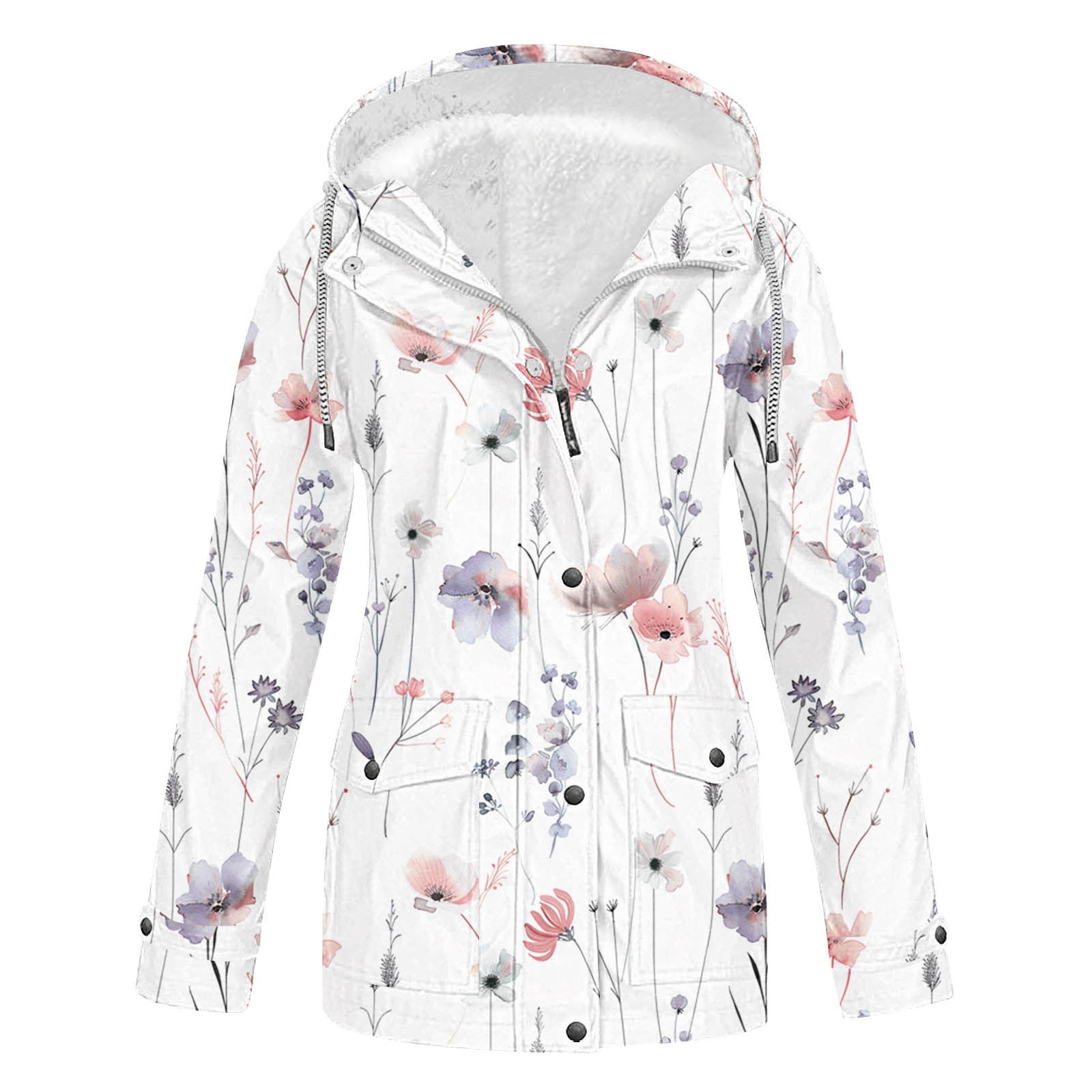 LSOLMD Women Windbreaker Striped Climbing Raincoats Waterproof ...