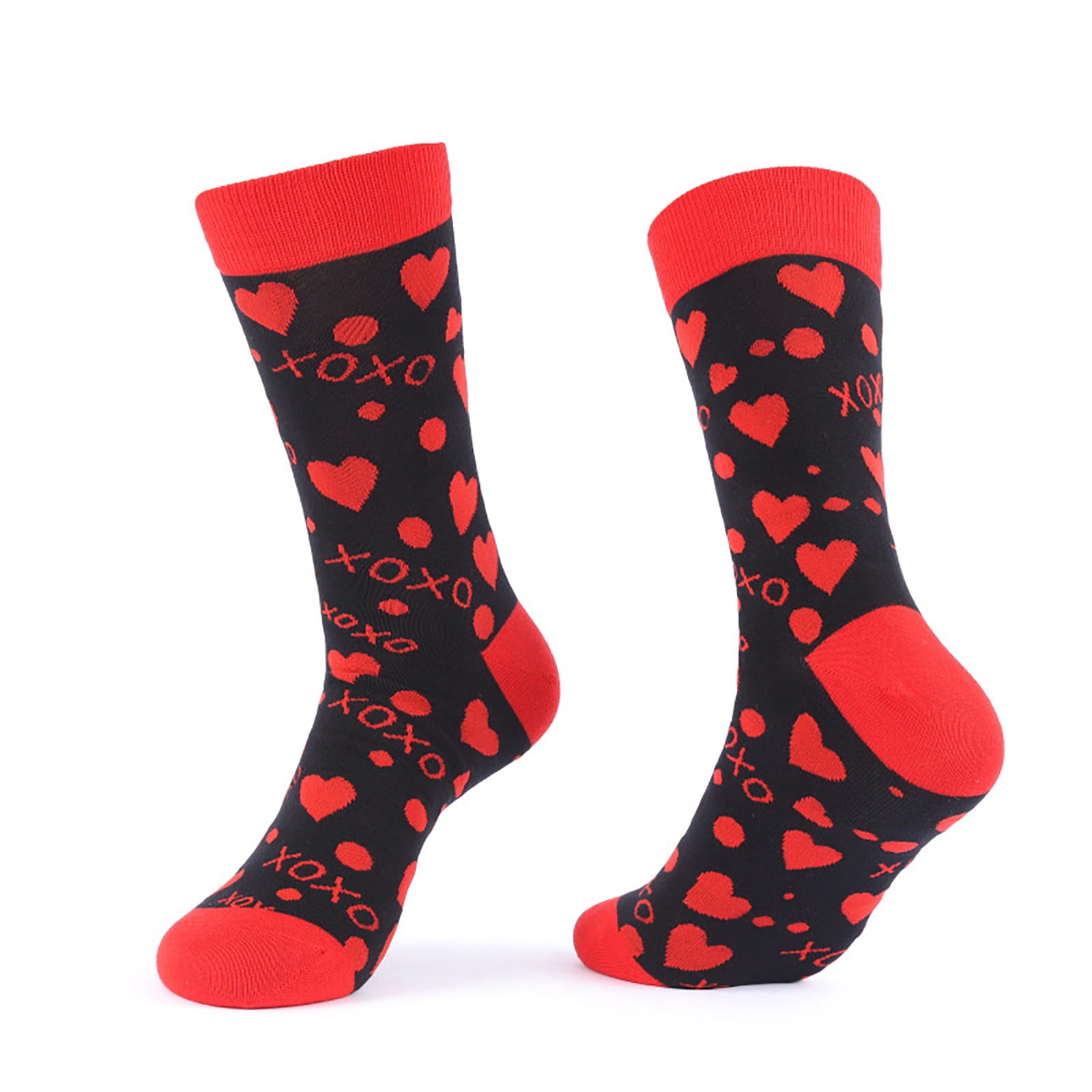 LSQii Socks for Women Men Heart-shaped Embroidery Knit Soft Breathable ...