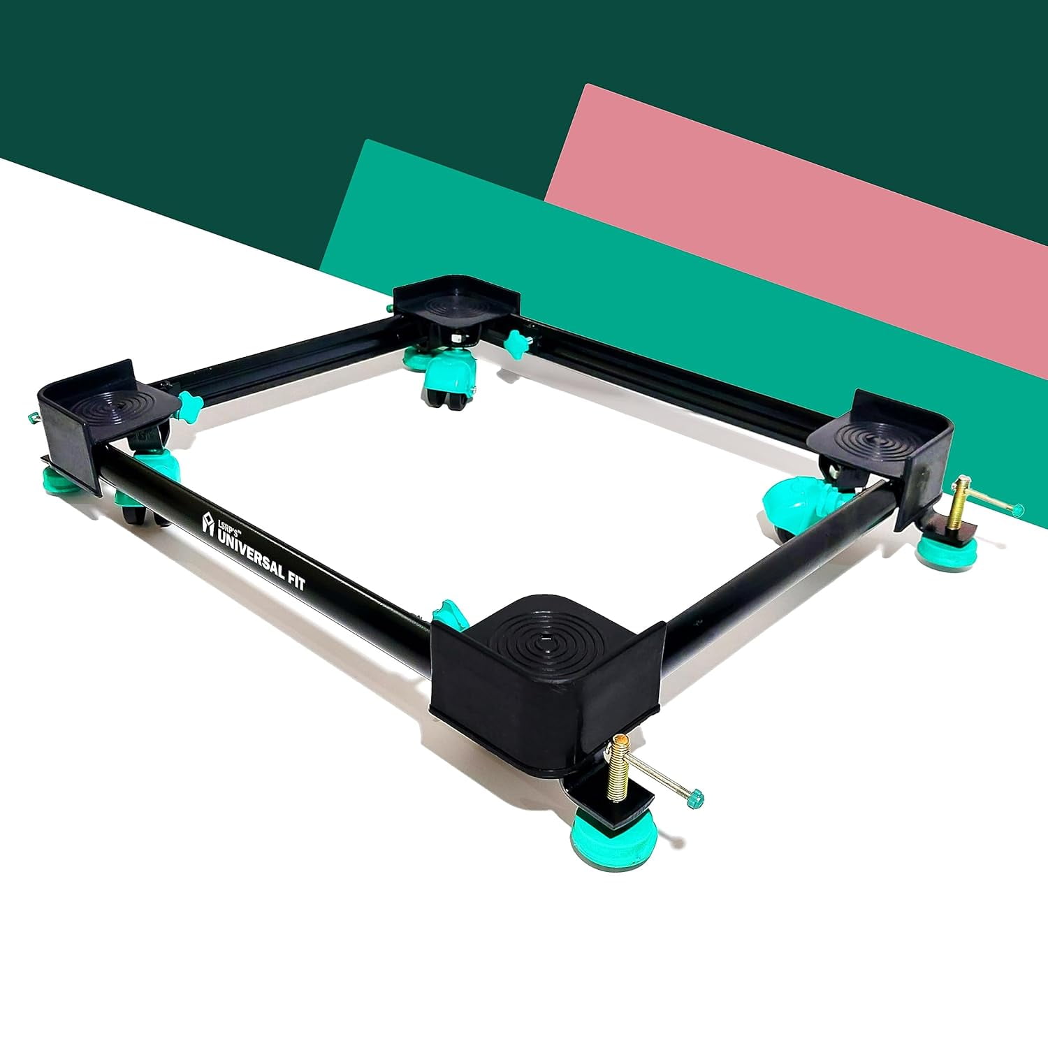 LSRPS Universal Fit 100 Heavy Duty Metal Made Adjustable Trolley Fridge ...