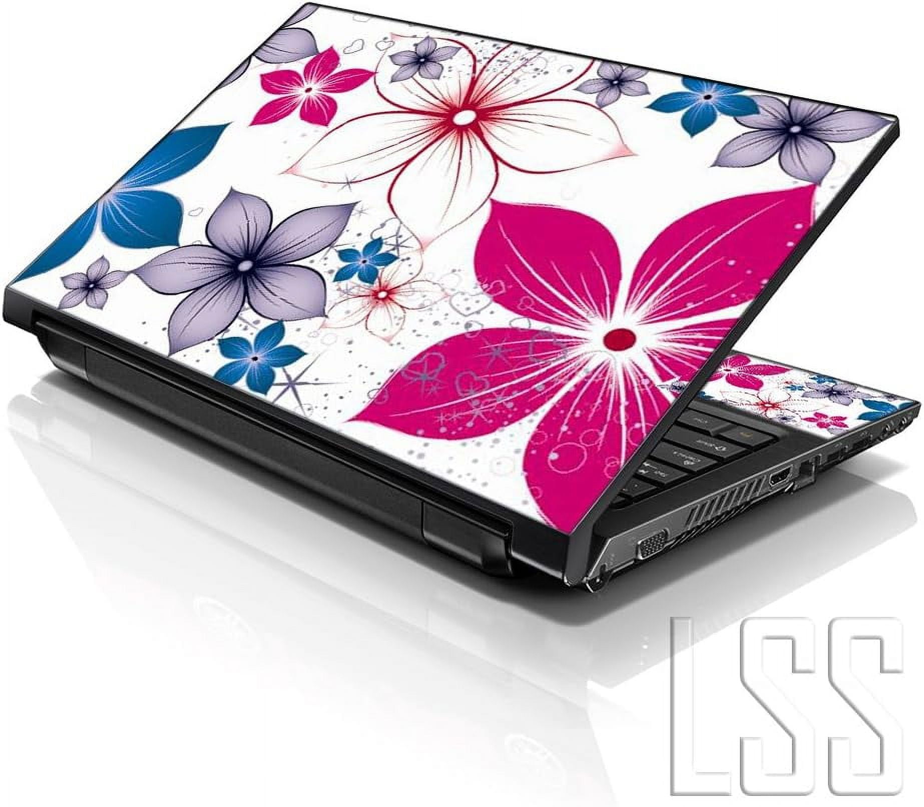 LSS 15 15.6 Inches Laptop Notebook Skin Sticker with 2 Wrist Pads ...