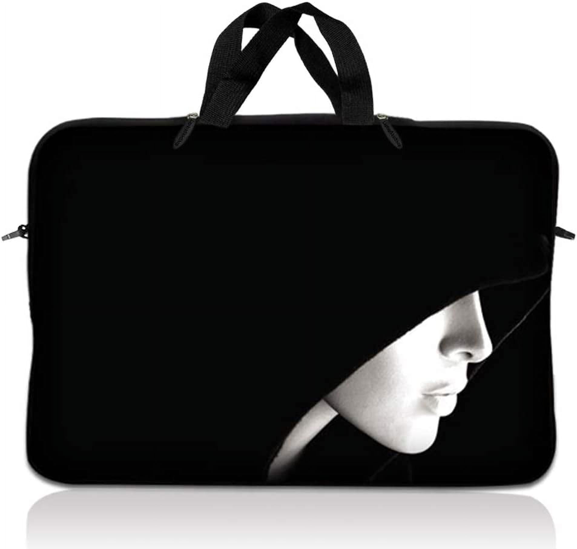 LS&S 17 inch Laptop Sleeve Bag, Neoprene, Dual Zipper, Handle, Fits ...