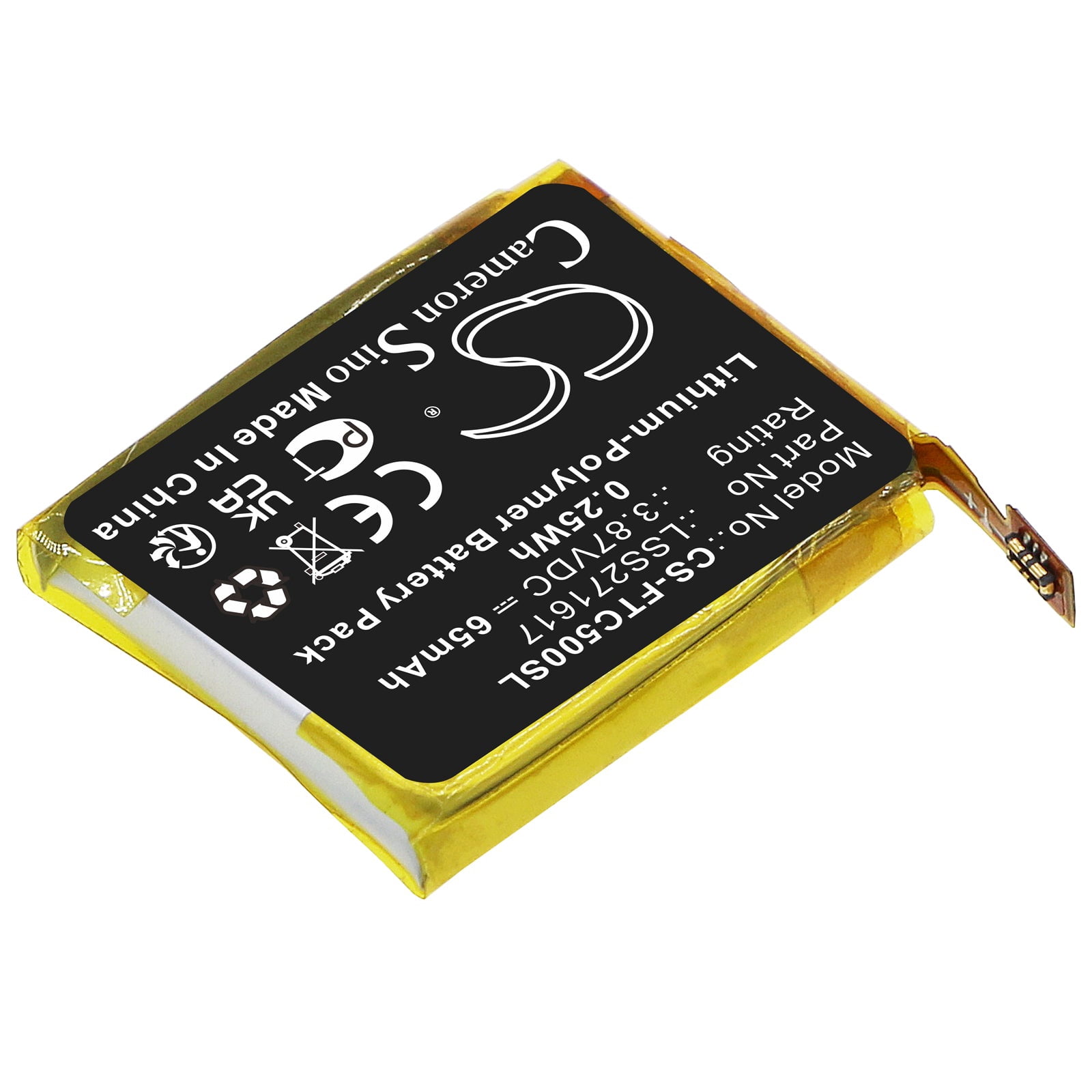 LSS271617 Battery for Fitbit Charge 5, 65mAh - sold by smavco - Walmart.com