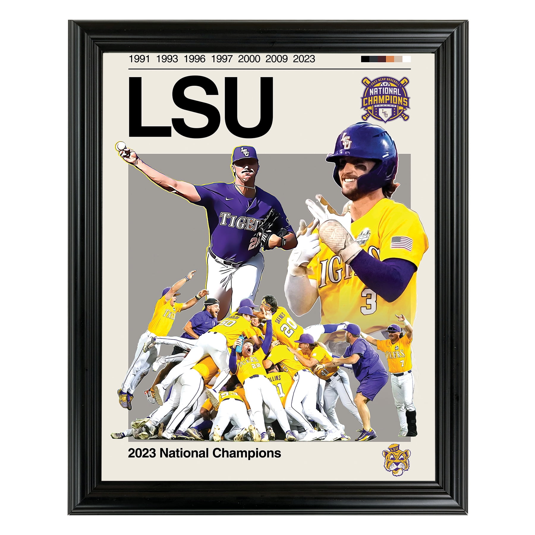 LSU - 2023 National Champions Framed Sports Art Photo by Thomas Maxwell ...