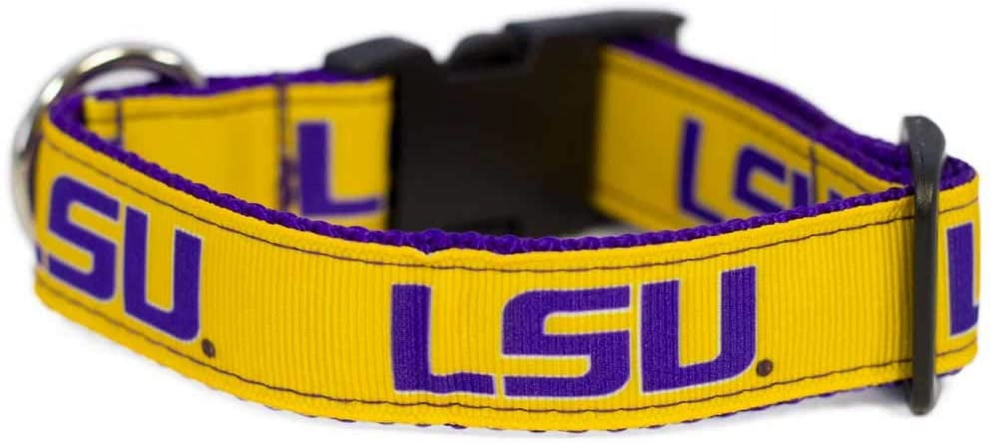 LSU Brand New Logo Design Pet Dog Collar(Medium), Official Tigers Logo ...