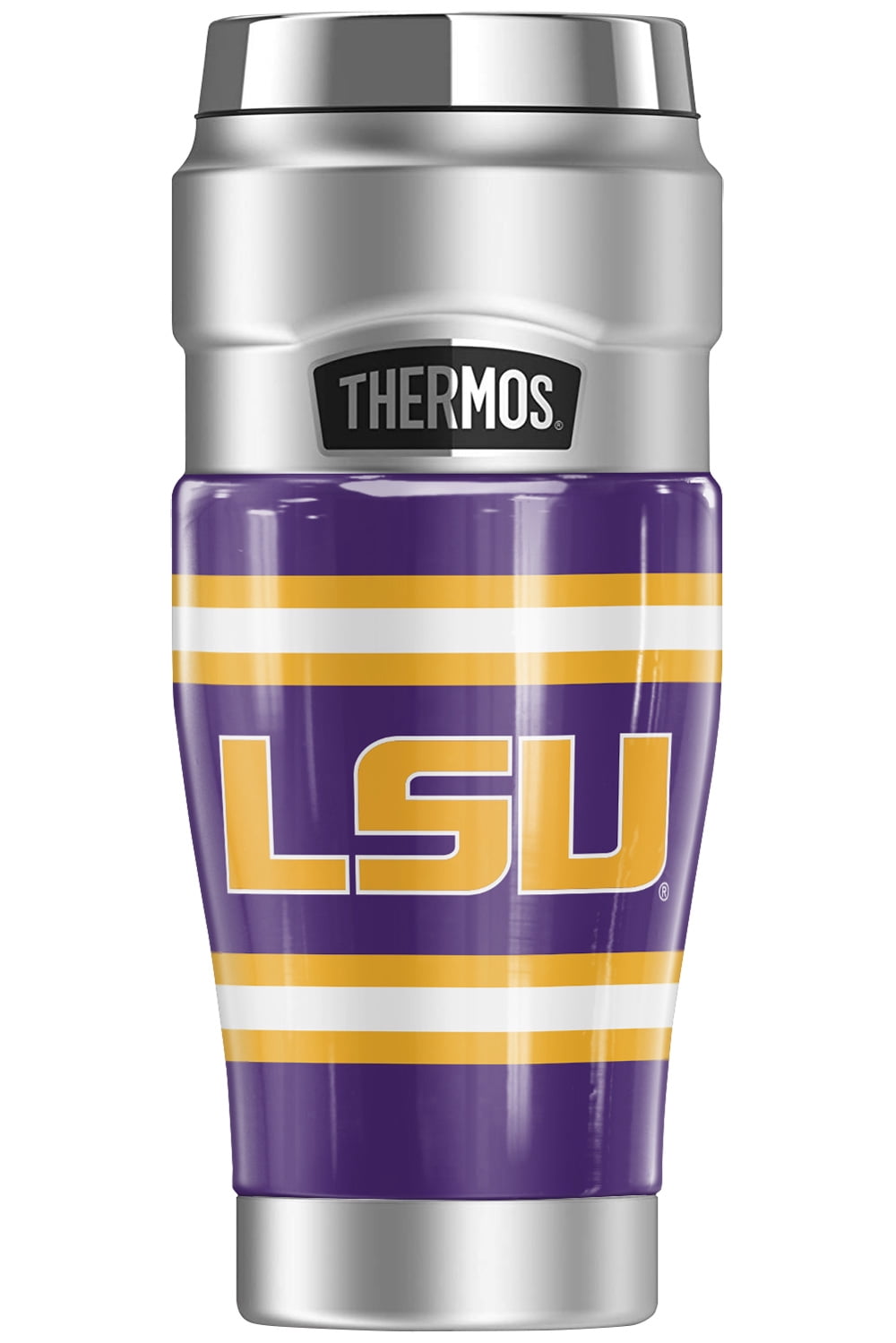 LSU Classic Logo THERMOS STAINLESS KING Stainless Steel Travel Tumbler ...