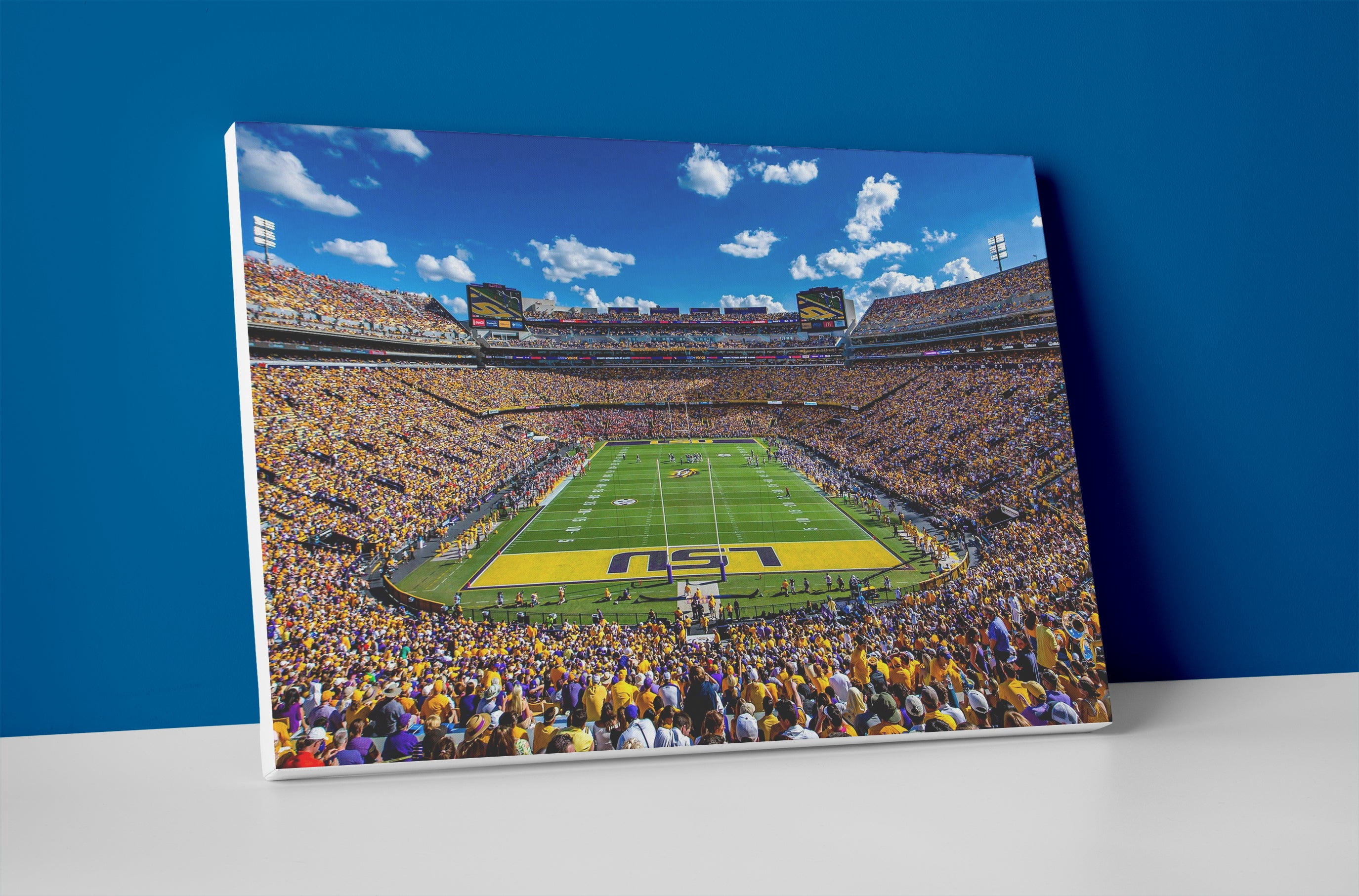 LSU Football Stadium Poster or Wrapped Canvas - Walmart.com