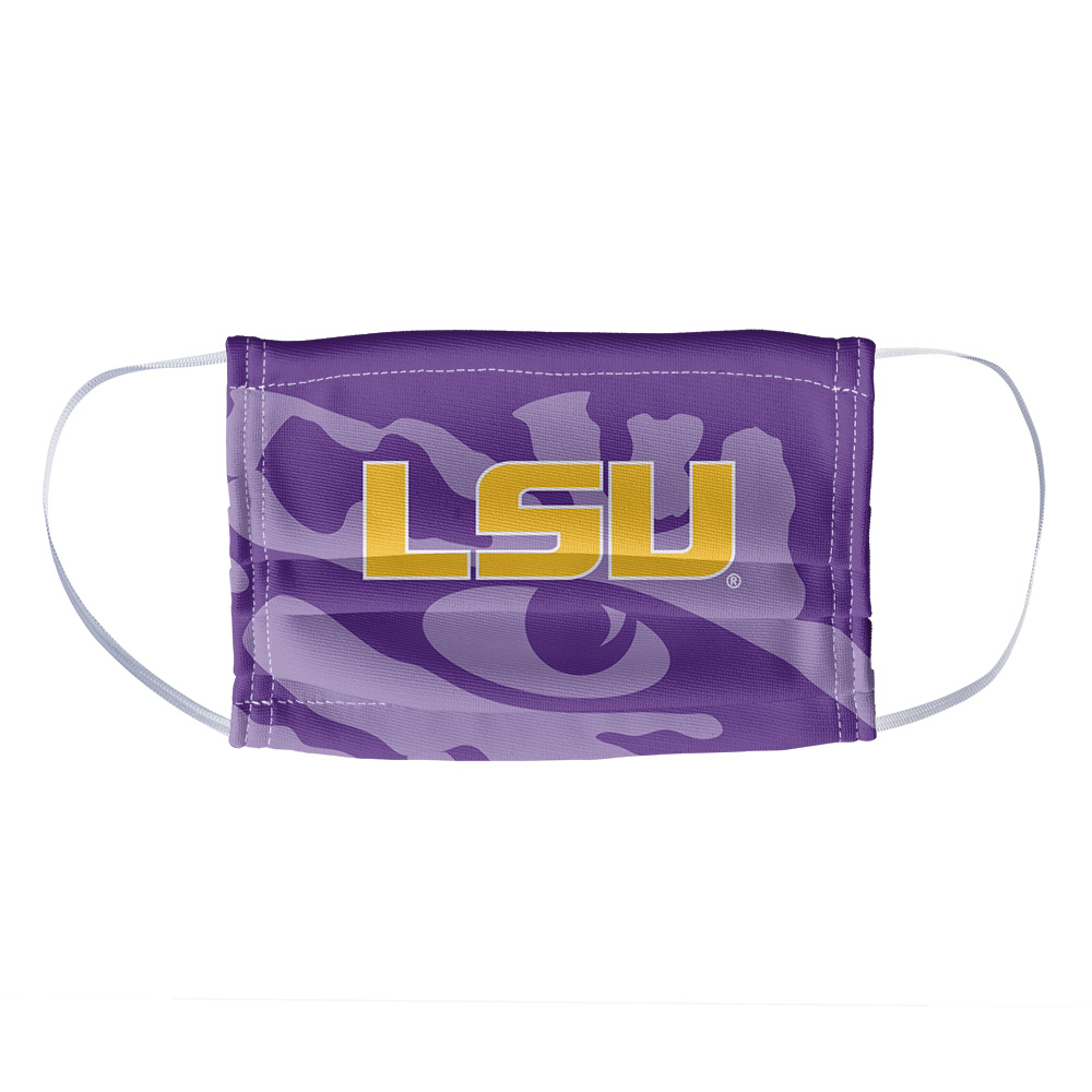 LSU Kids Eye of the Tiger 1-Ply Reusable Face Mask Covering - Walmart.com