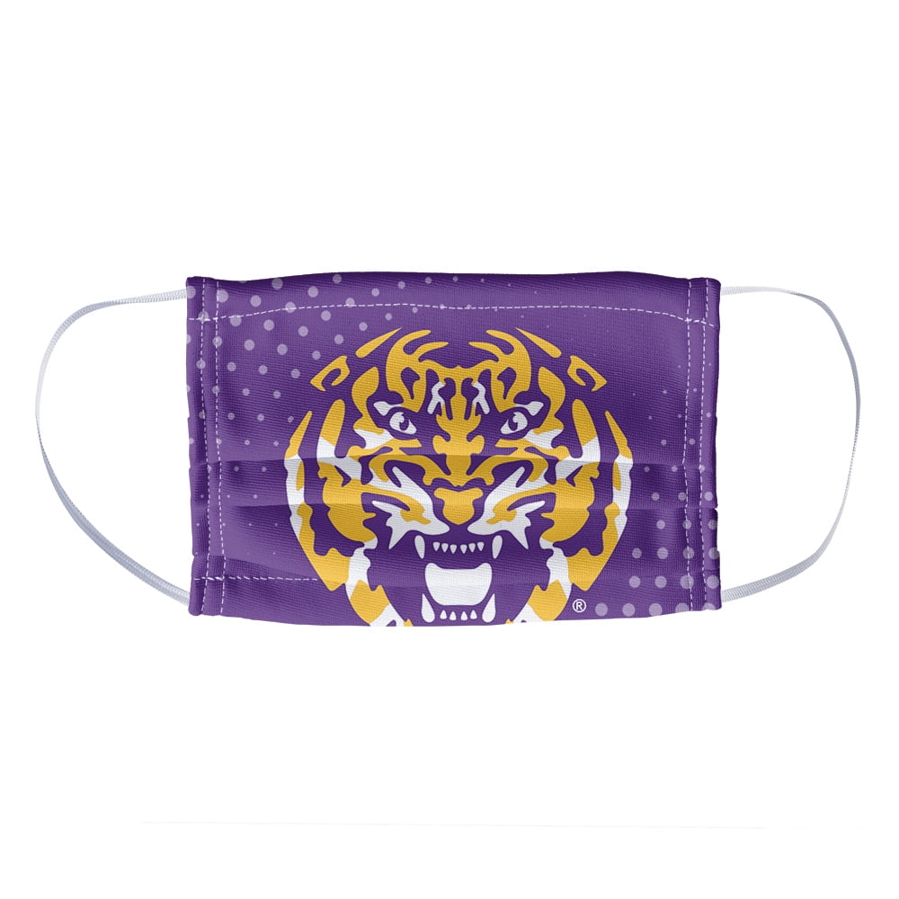 LSU Kids Tiger Face 1-Ply Reusable Face Mask Covering - Walmart.com