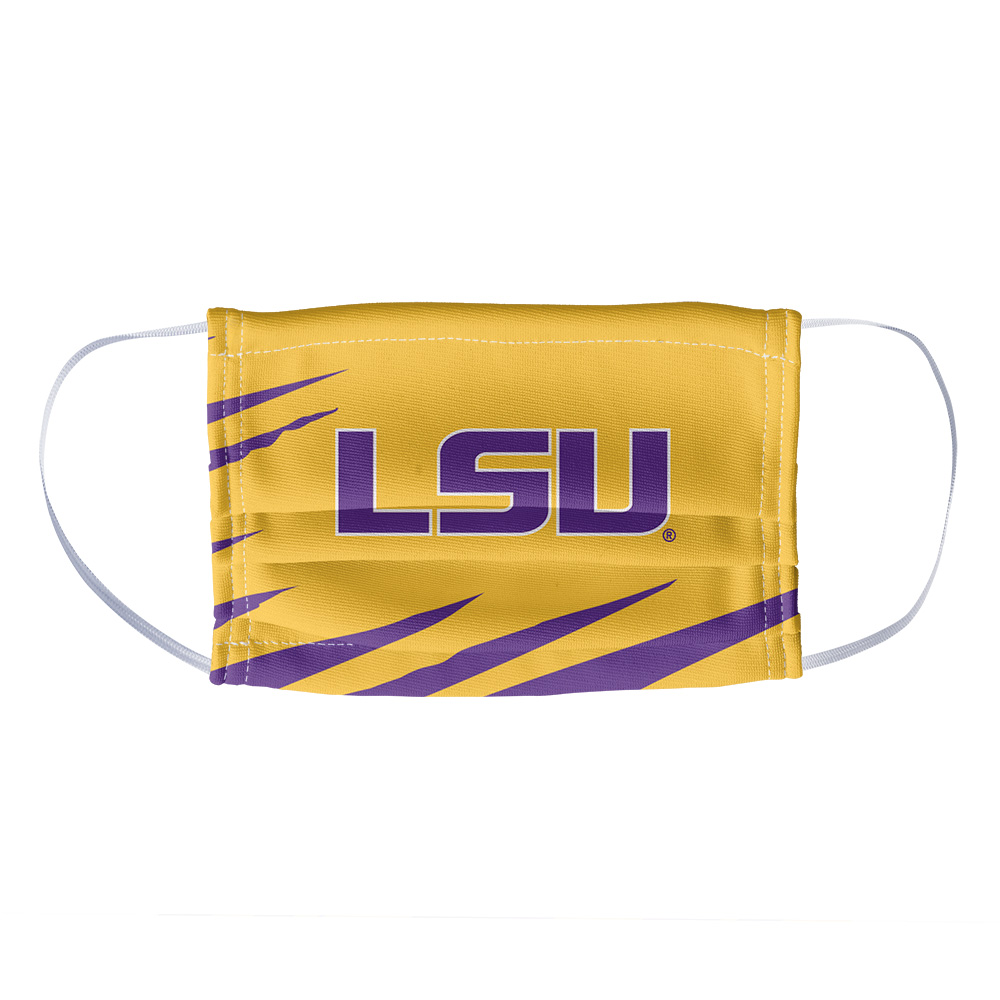 LSU Kids Tiger Stripes 1-Ply Reusable Face Mask Covering - Walmart.com