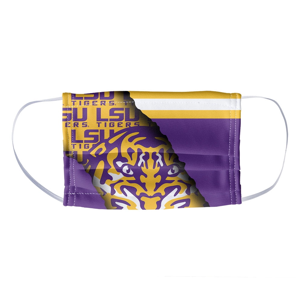 LSU Kids Torn Tiger 1-Ply Reusable Face Mask Covering - Walmart.com