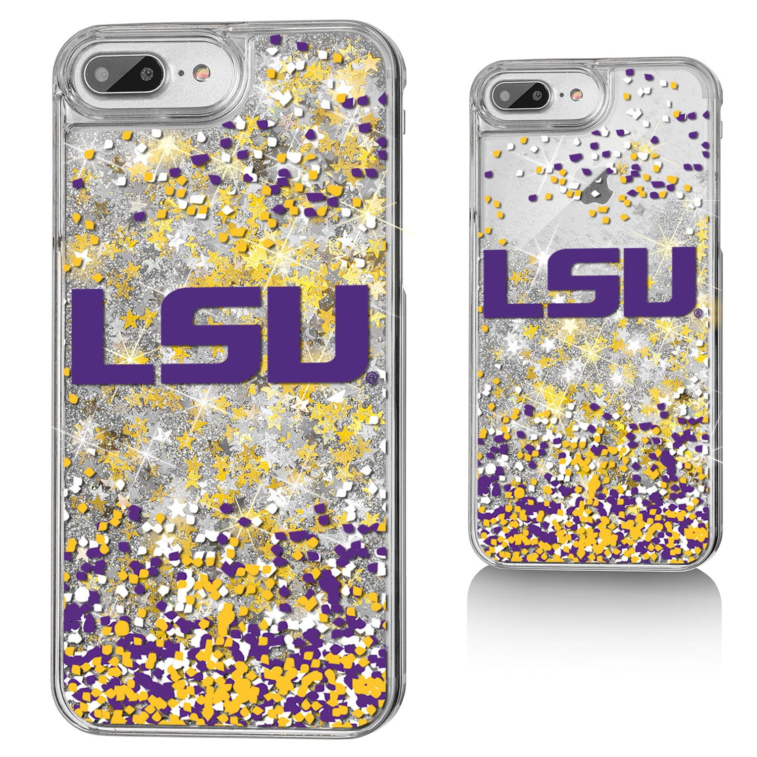 LSU Louisiana State Tigers Confetti Glitter Case for iPhone 8 / 7 / 6 ...