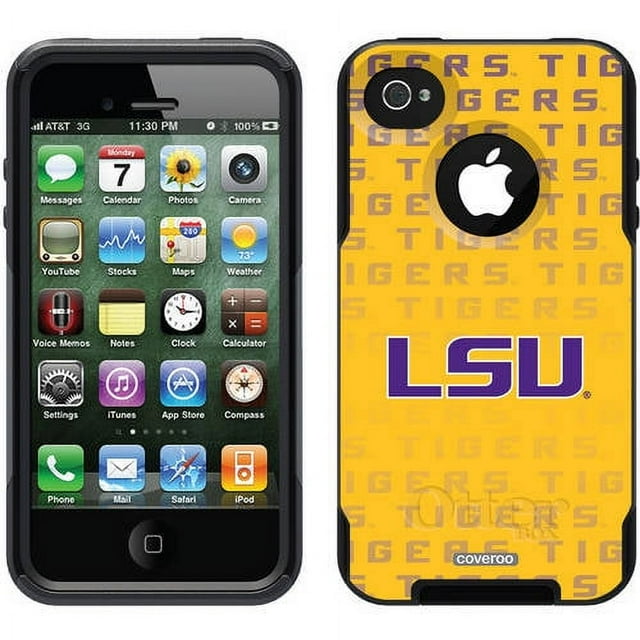 LSU Repeating Design on OtterBox Commuter Series Case for Apple iPhone ...