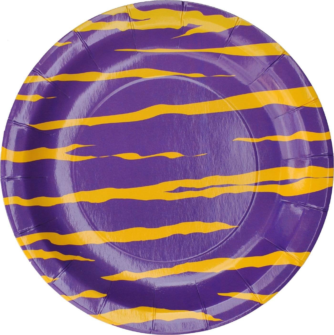LSU Tiger Stripe Purple Gold School Spirit College Sports Party 9 ...