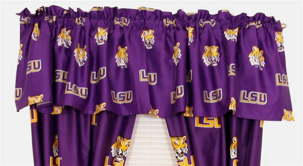 College Covers LSU Tigers 84 x 15 Curtain Valance - Walmart.com