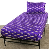 LSU Tigers 100% cotton, 3 piece sheet set - flat sheet, fitted sheet, 1 ...