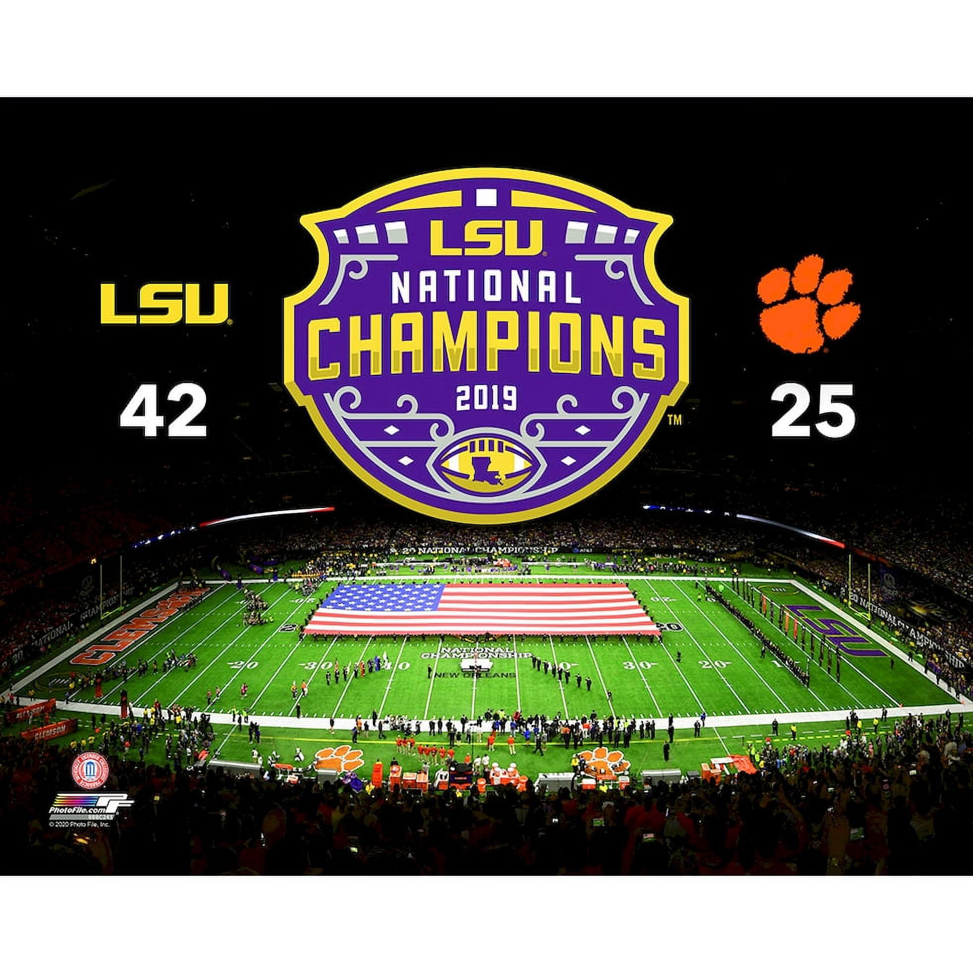LSU Tigers 2019 National Champions Stadium photo with Score 16"x20 ...