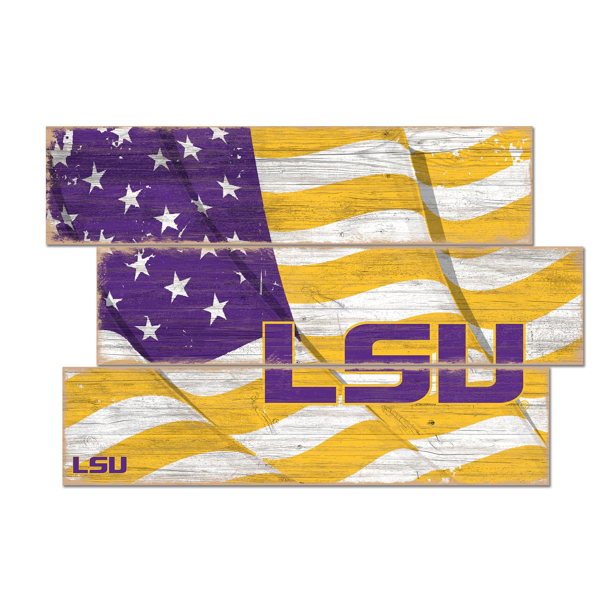LSU Tigers 3-Plank Team Flag - Walmart.com