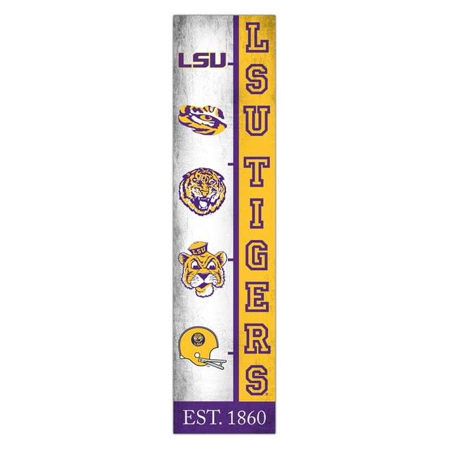 LSU Tigers 6" x 24" Progression Wood Sign - Walmart.com