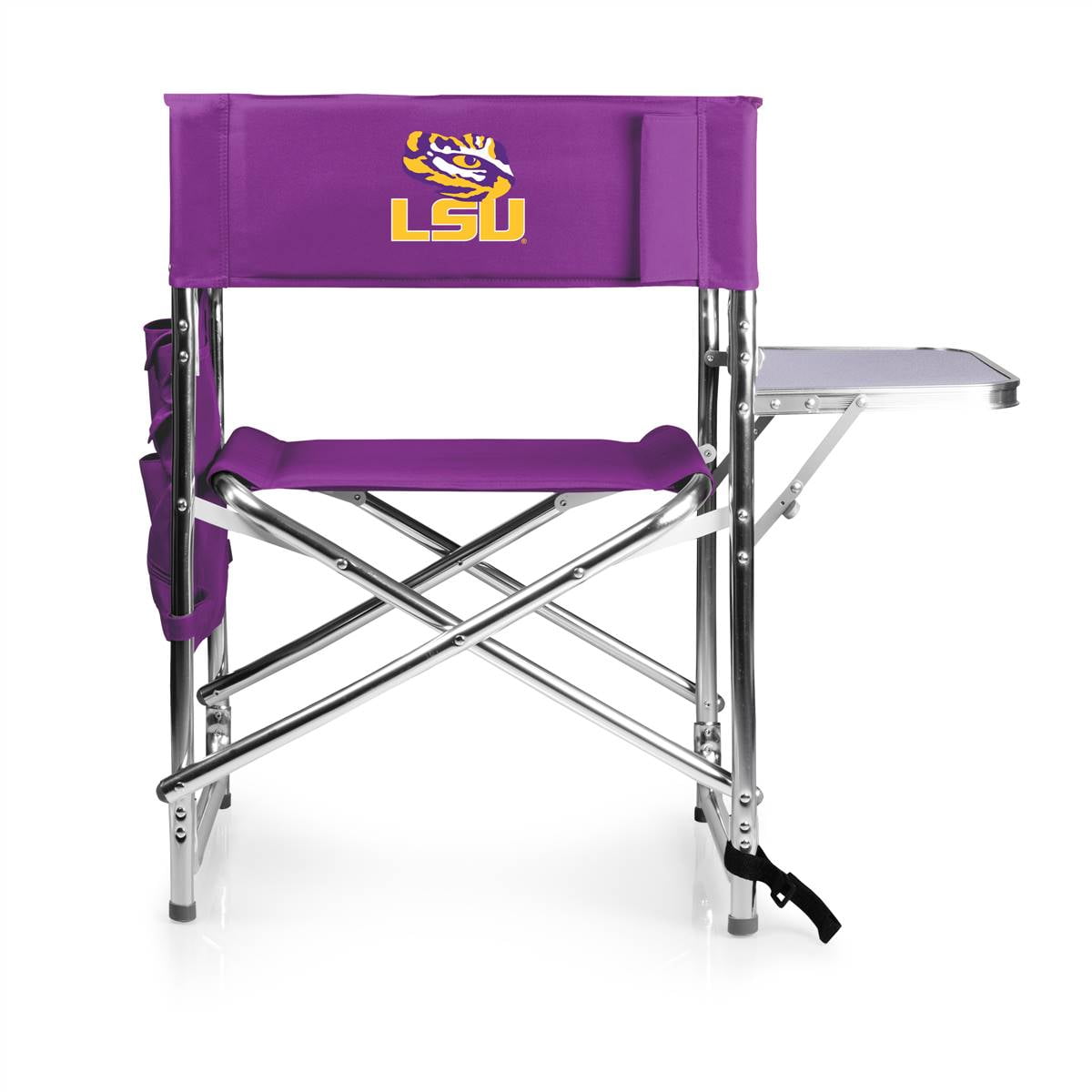 LSU Tigers Folding Sports Chair with Table - Walmart.com