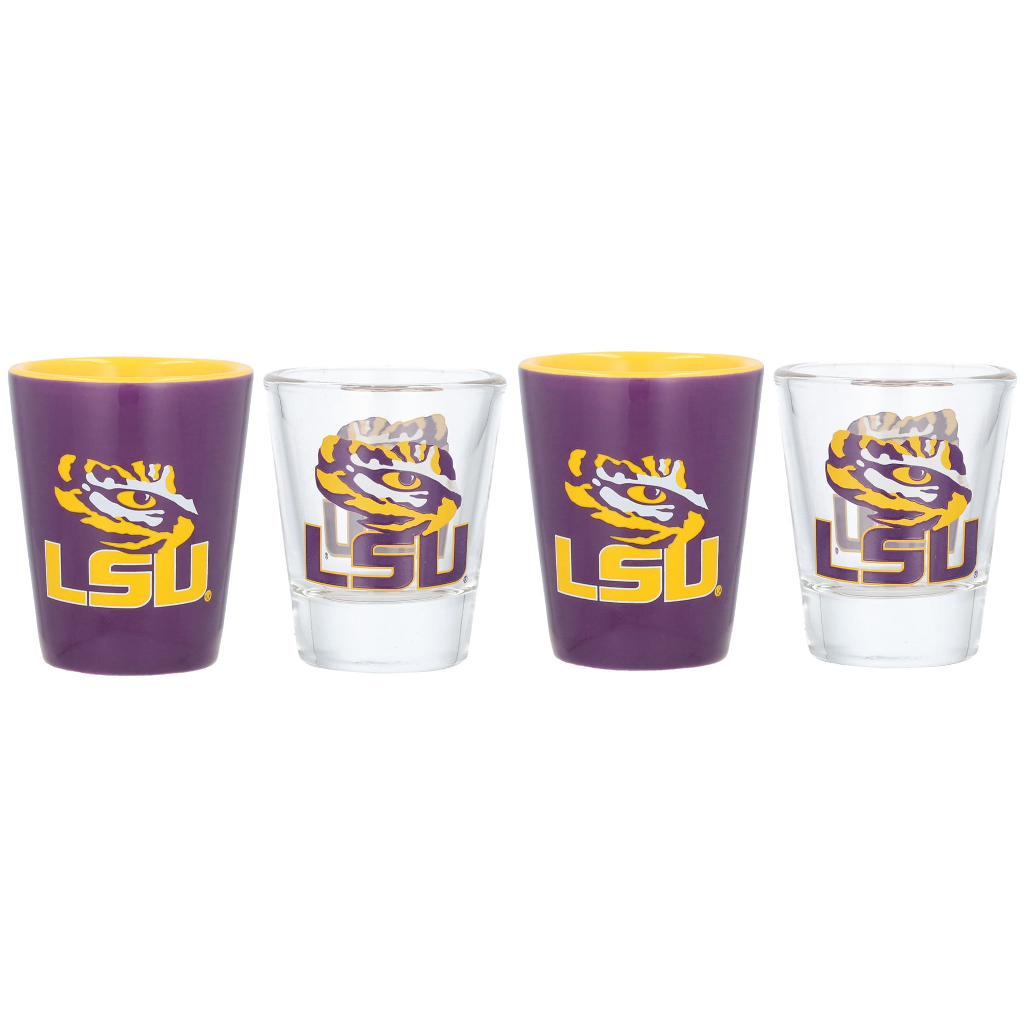 LSU Tigers Four-Pack Shot Glass Set - Walmart.com