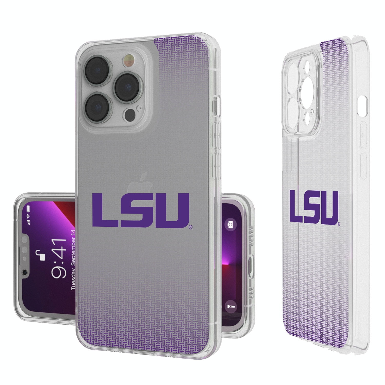 LSU Tigers Linen Logo iPhone Clear Case - Walmart.com