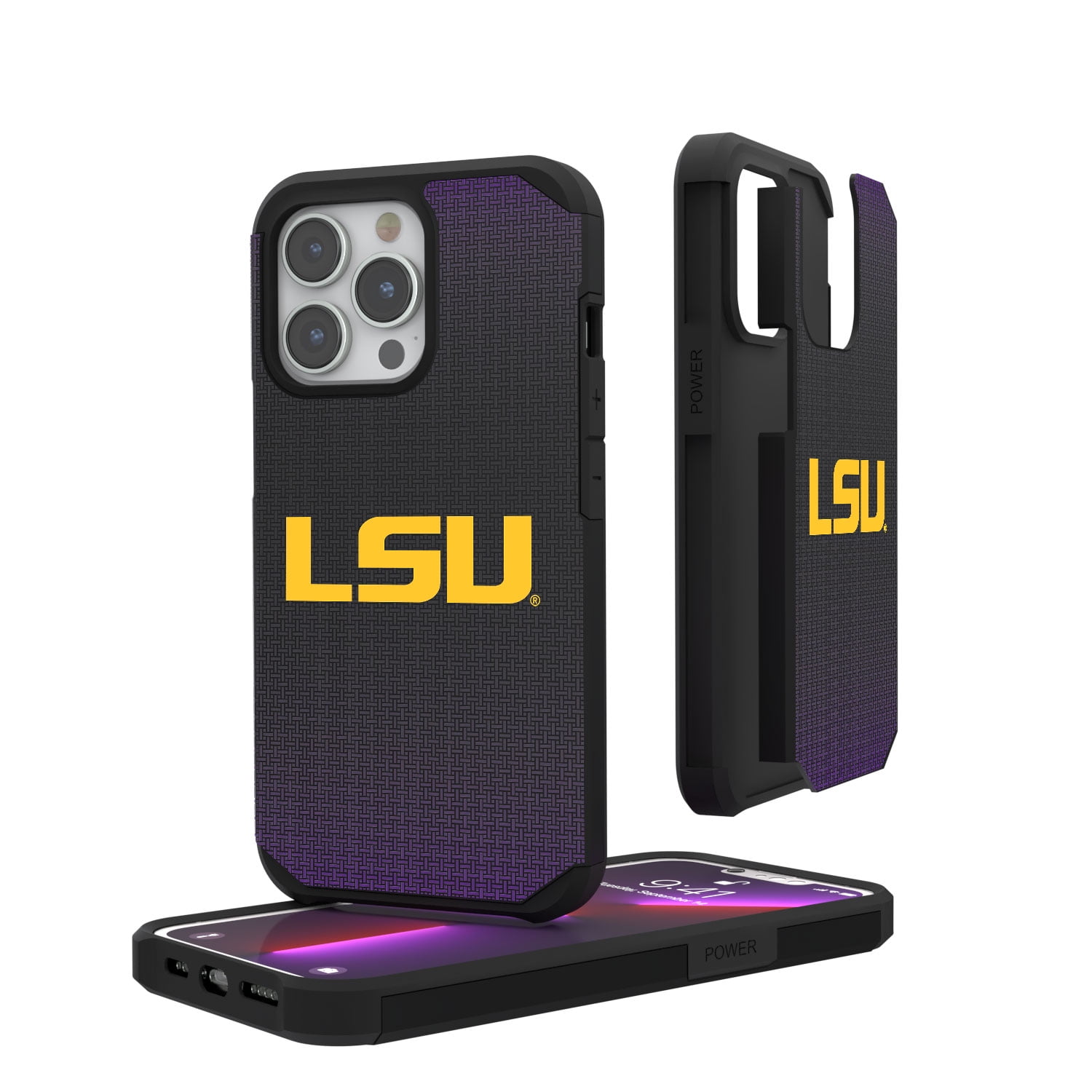 LSU Tigers Linen Logo iPhone Rugged Case - Walmart.com