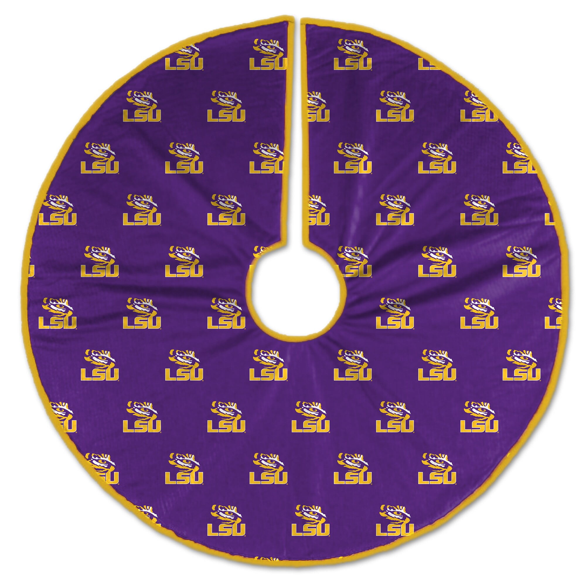 LSU Tigers Microplush Christmas Tree Skirt - Walmart.com