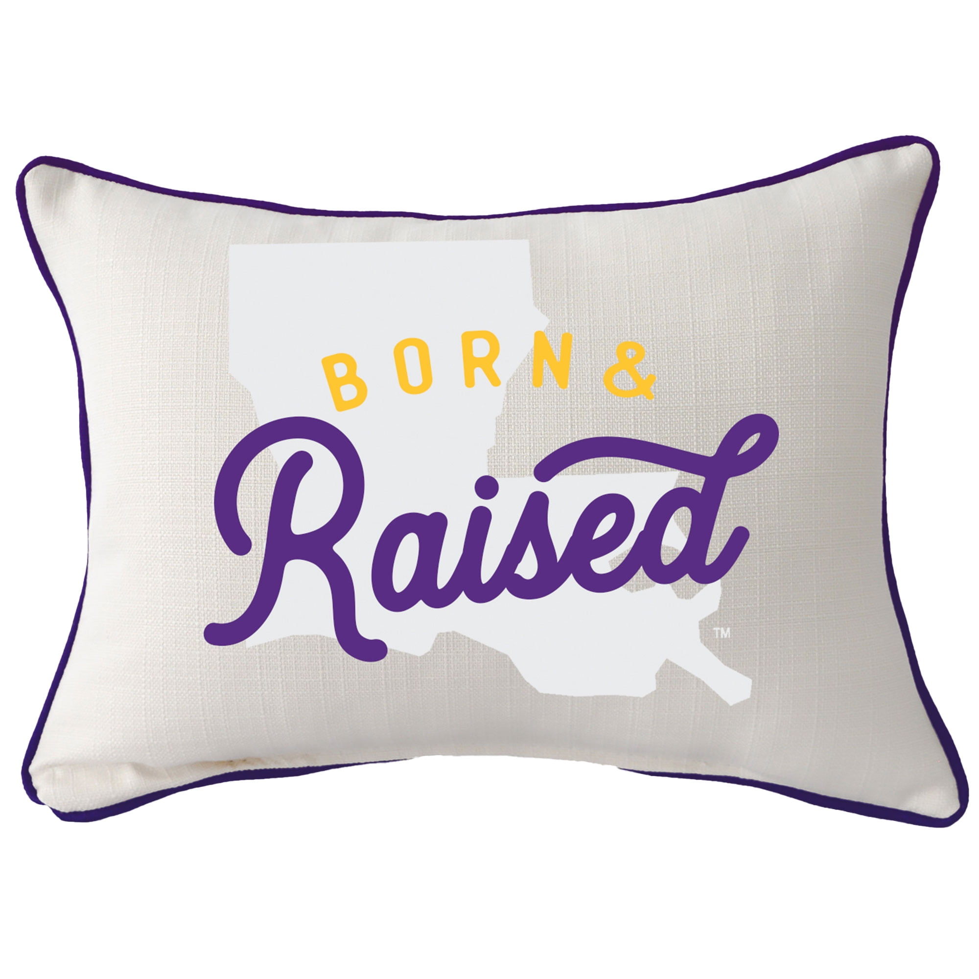 LSU Tigers Rectangular Piped Pillow - Walmart.com