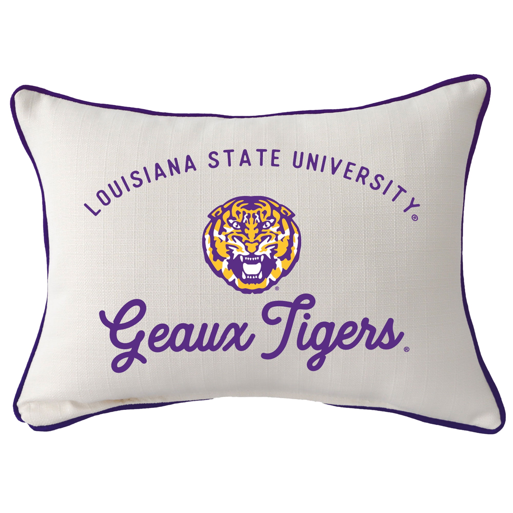 LSU Tigers Retro Rectangular Piped Pillow - Walmart.com