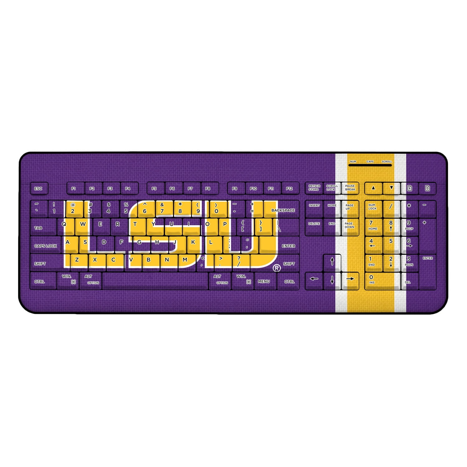 LSU Tigers Wireless USB Keyboard - Walmart.com